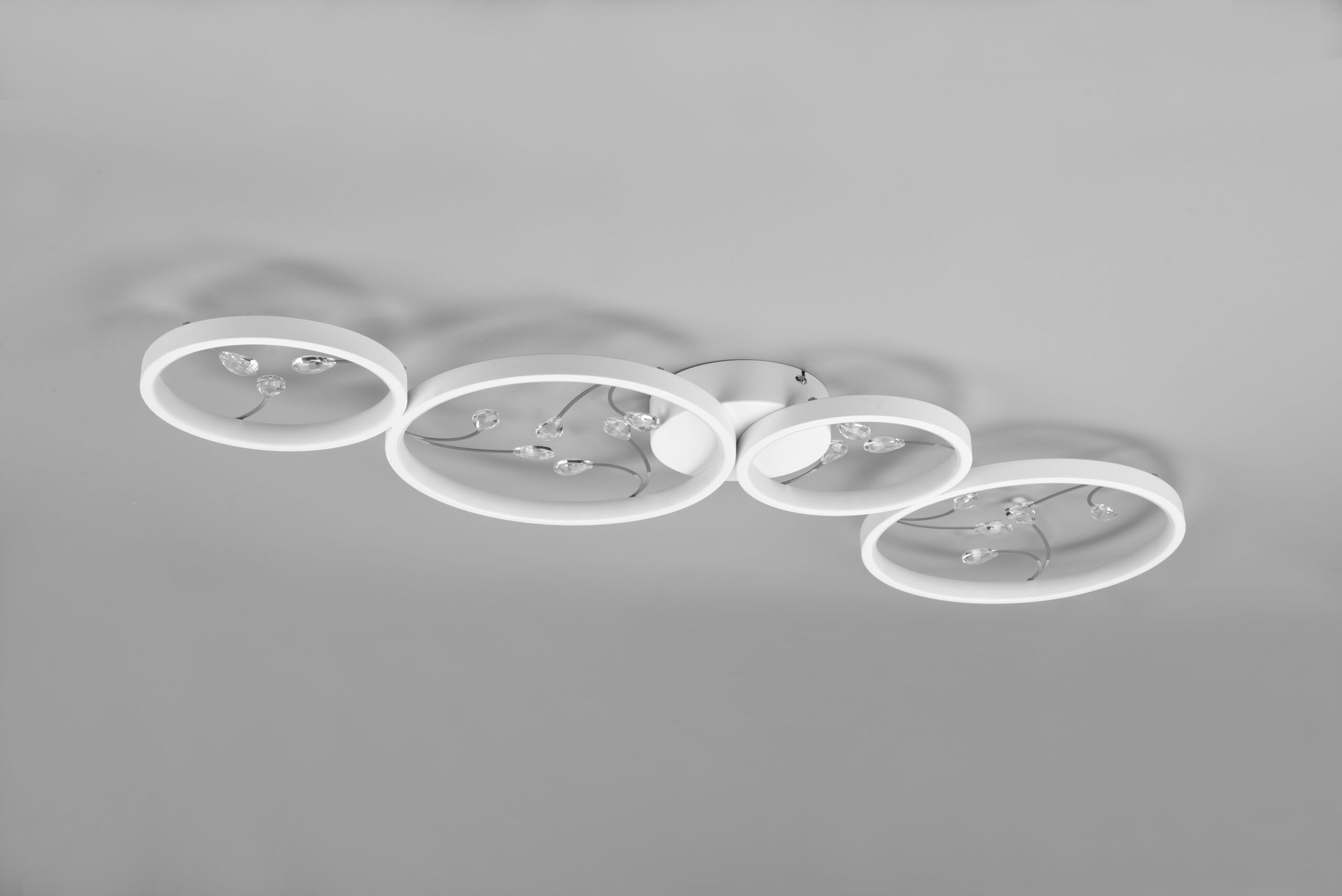 Trio Led-kattovalaisin Groody 4-osainen valkoinen 37 W